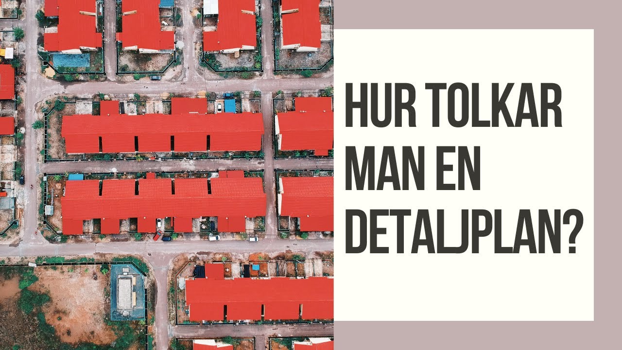 Hur man läser en plankarta / detaljplan - YouTube