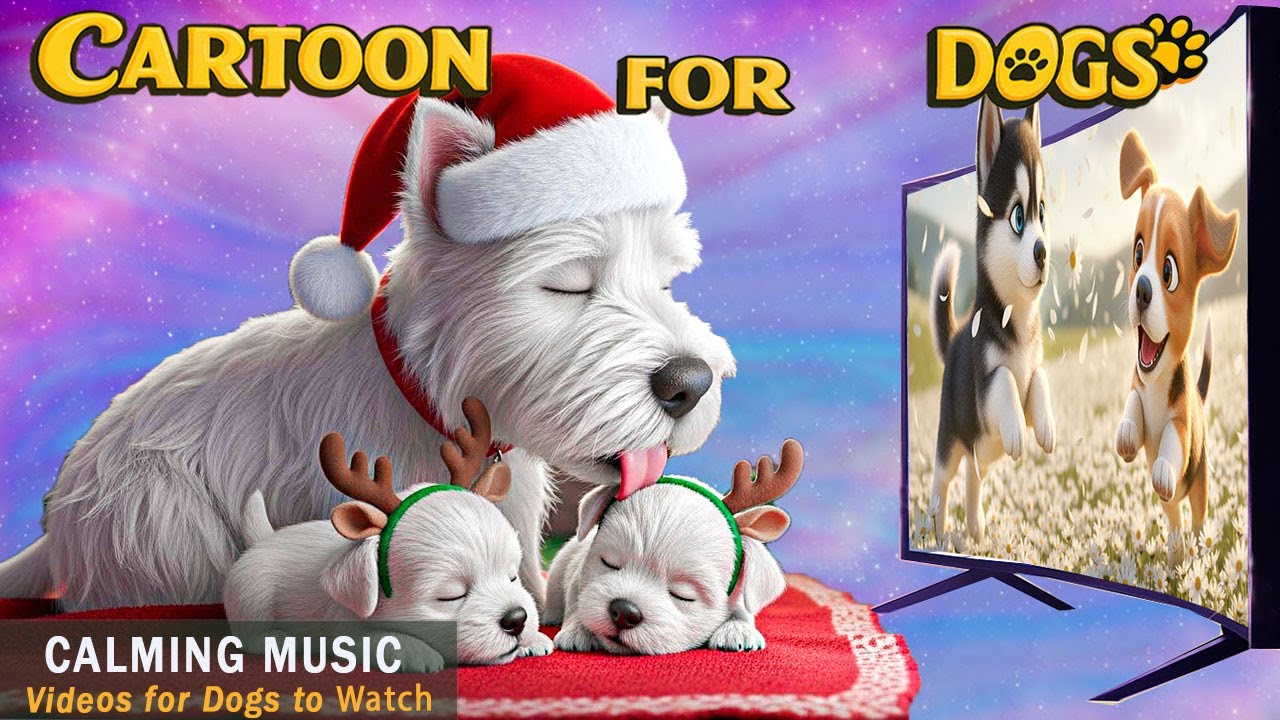 Dog Cartoons for Dogs: Anti Anxiety Music for Dogs 💖Dog TV for Dogs to ...