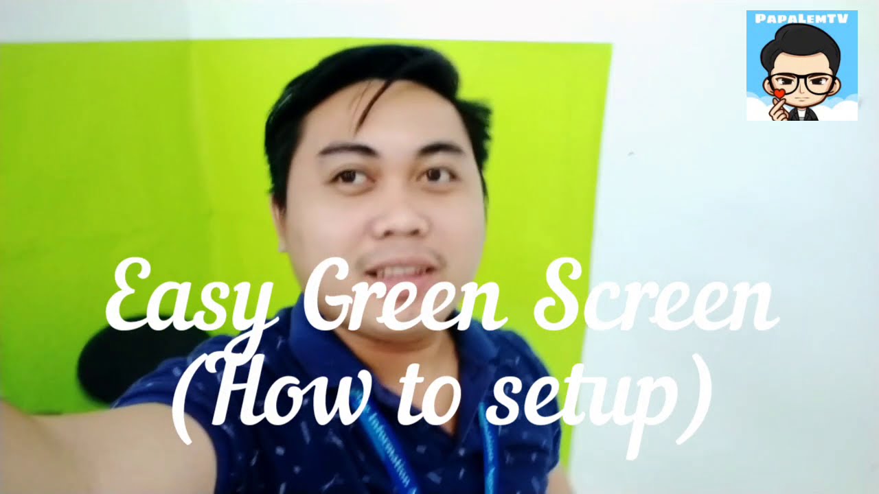 How to set up Low-Budget GREEN SCREEN (DIY) | PapaLemTV - YouTube