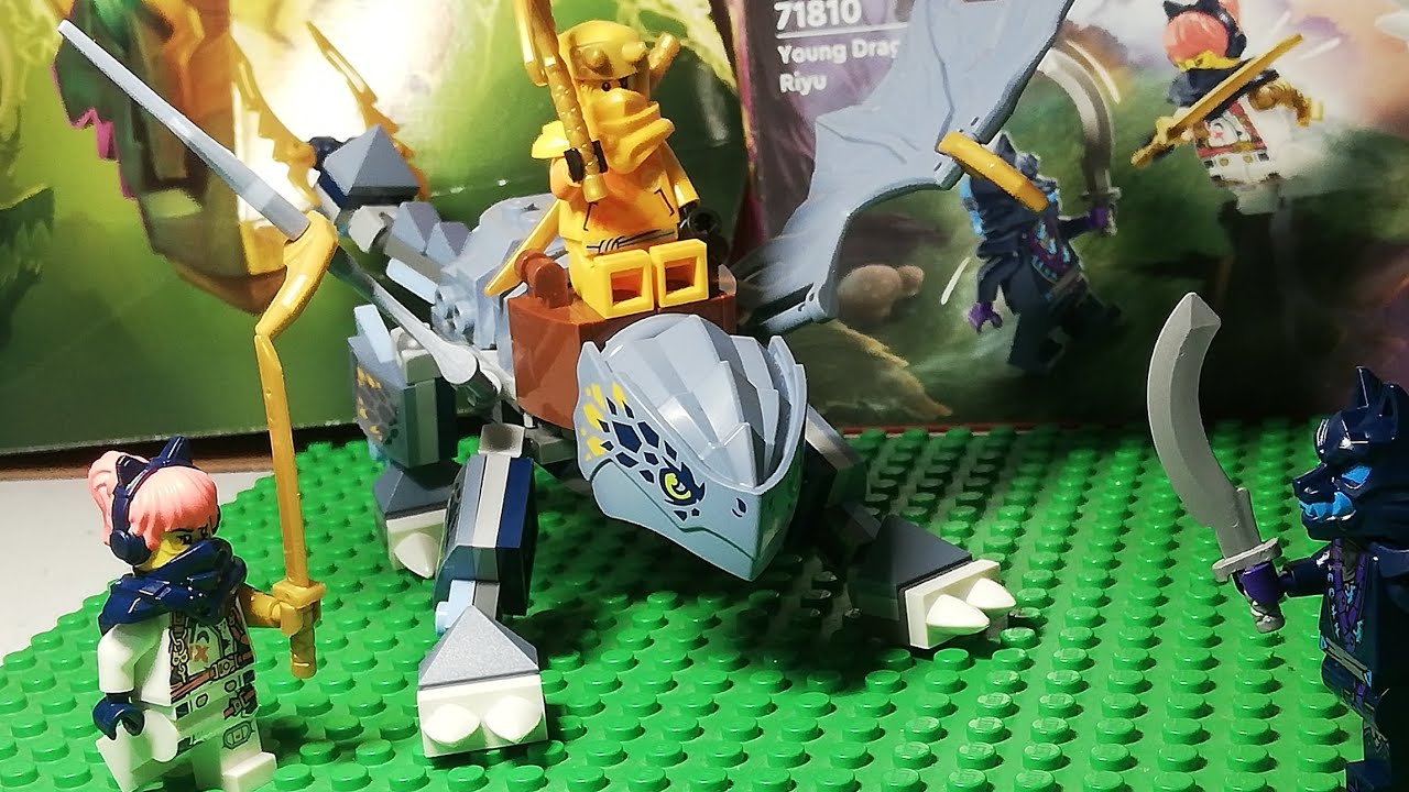 LEGO Ninjago Dragons Rising Stop Motion Building Young Dragon Riyu ...