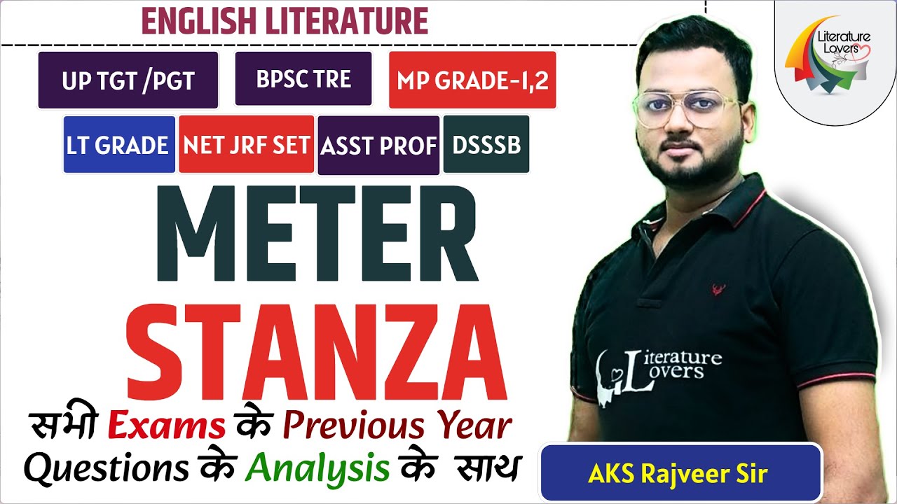 METER AND STANZA in English Literature Complete Revision | AKSRajveer ...