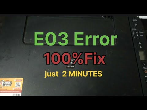 Canon G 2010 error code E03 solution just 2 minutes fix - YouTube