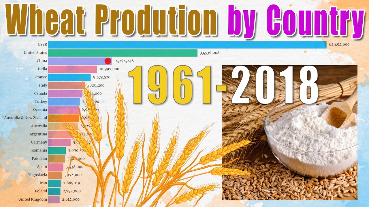 Wheat Production by Country in the World - YouTube