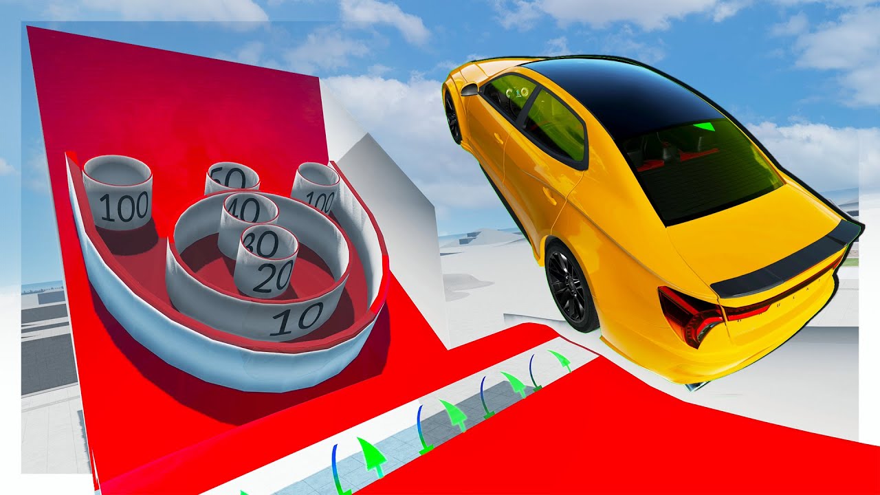 Playing GIANT SKEE-BALL With Cars! HUGE Prop Mod! - BeamNG Drive Mods ...