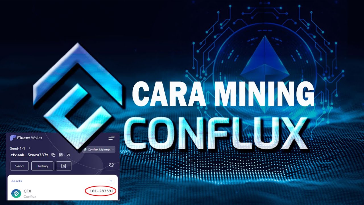 Cara Mining Coin Conflux di Hiveos - YouTube