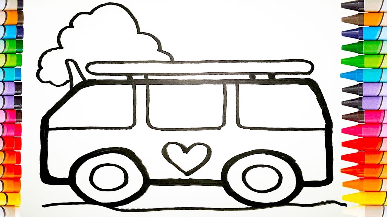 Belajar Menggambar dan Mewarnai Mobil Angkot Warna Warni Untuk Anak ...