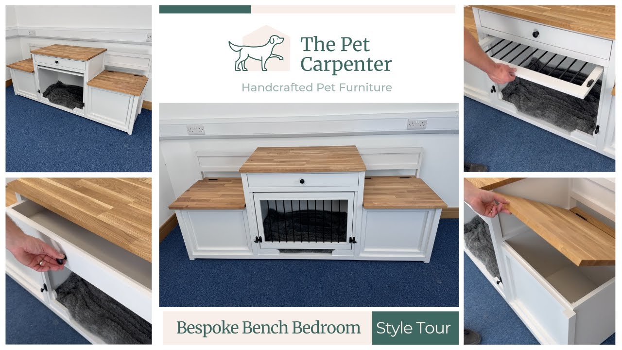 Bespoke Bench Dog Crate Furniture Design - YouTube