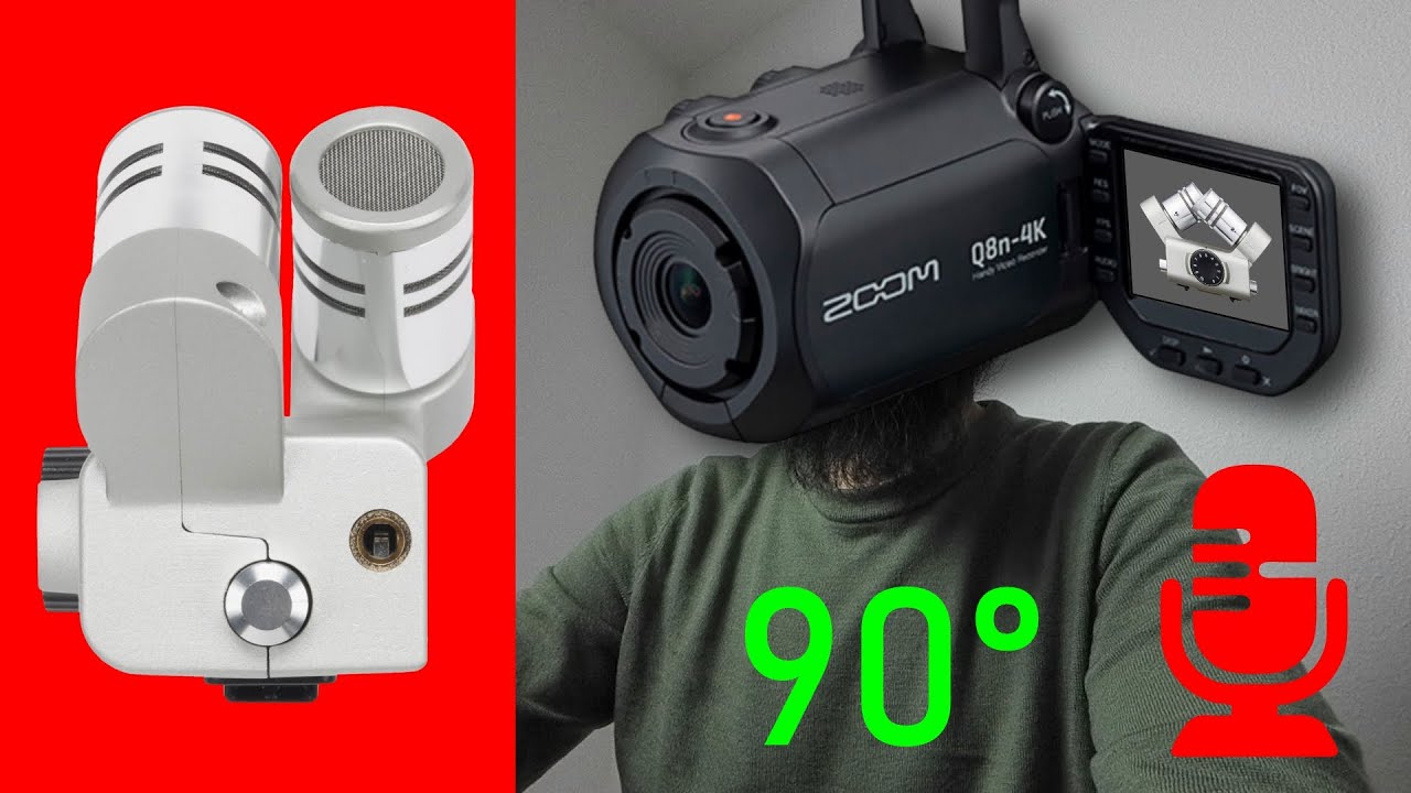 ZOOM Q8n-4K + ZOOM XYH-6 MIC TEST @ 90° | How good performs the XY ...