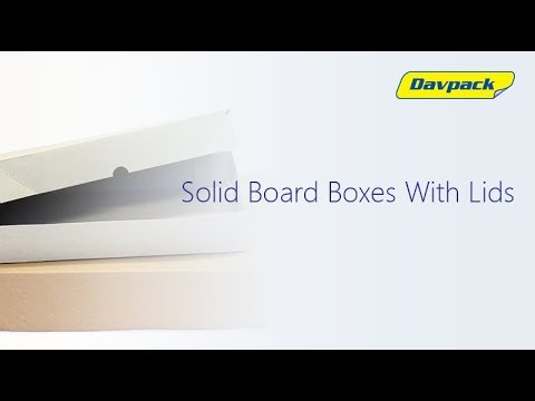 Solid Board Boxes With Lids | Davpack - YouTube