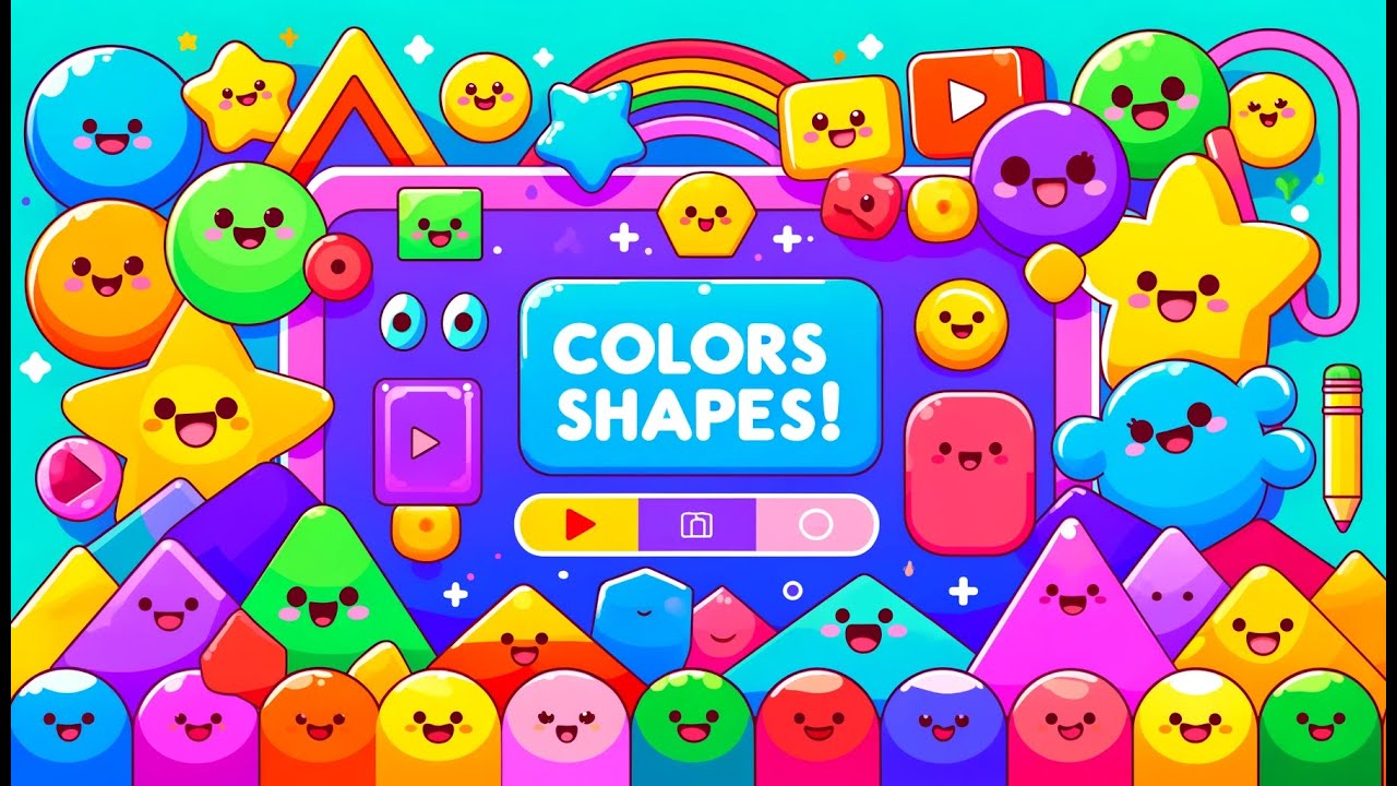 Let's Learn About Colors and Shapes♪ - YouTube