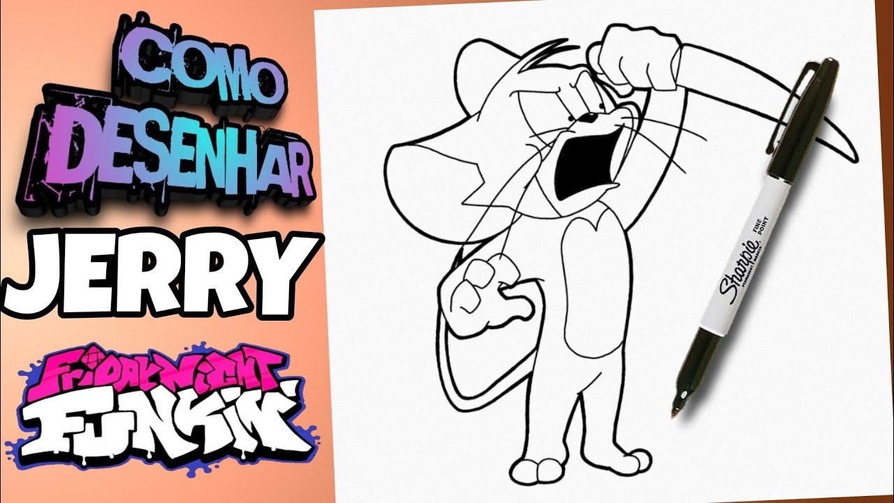 COMO DESENHAR O JERRY DO FRIDAY NIGHT FUNKIN TOM'S BASEMENT | how to ...