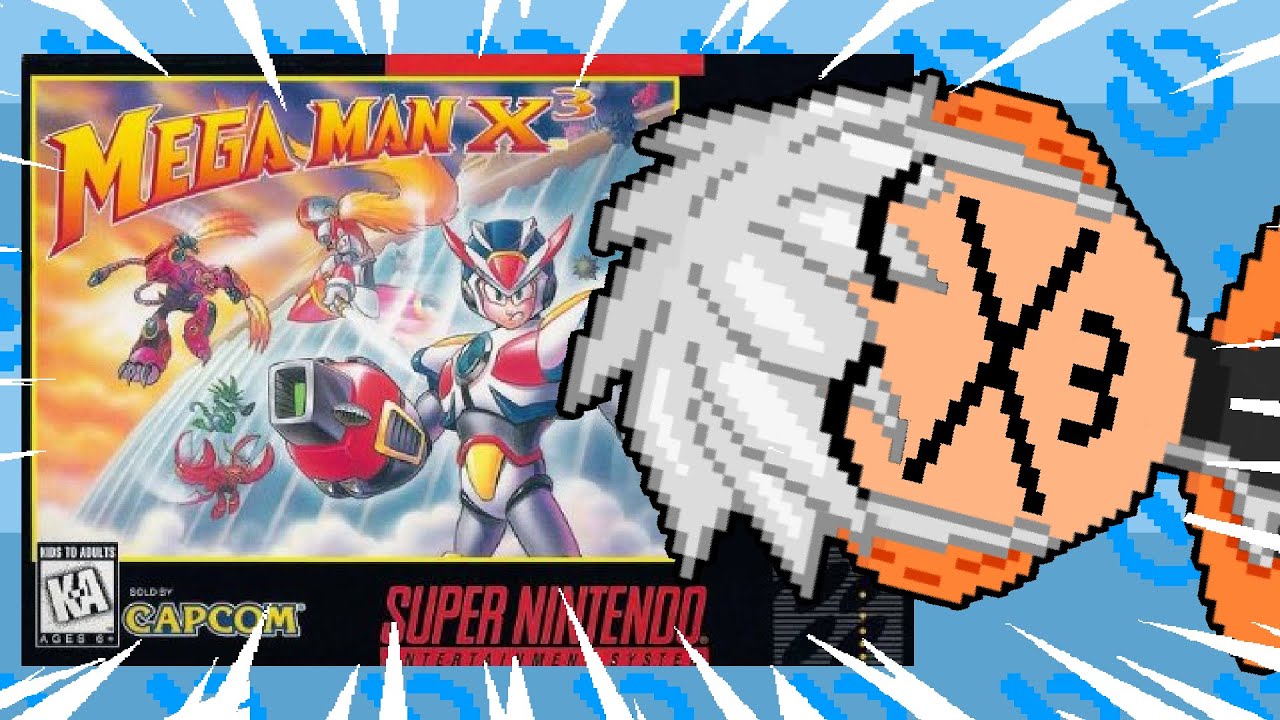 Mega Man X3 (that's the title of the game! I'm not doing a sussy emote ...