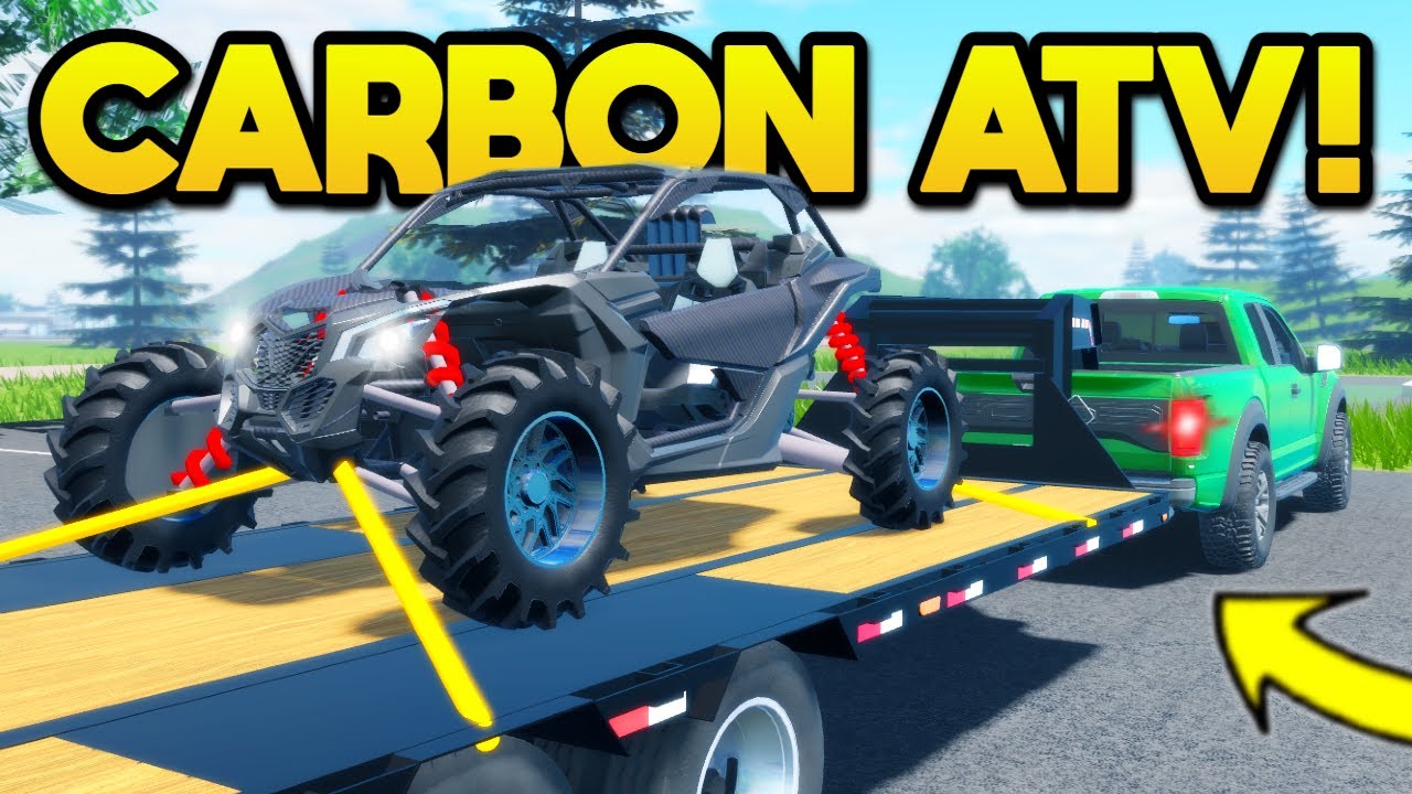 Transporting a CARBON ATV with my TRAILER in Roblox - YouTube