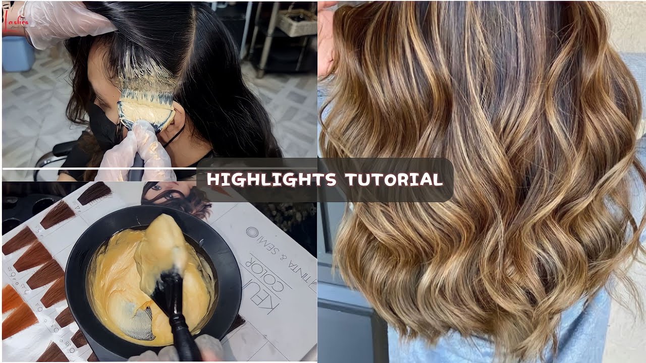 How to Golden Blonde Highlights Full Tutorial || Easy Step By Step Hair ...