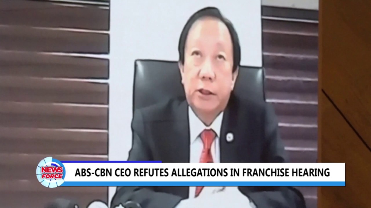 ABS-CBN CEO refutes allegations in franchise hearing - YouTube