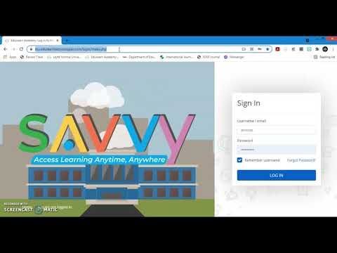 1 How to log in to my Savvy account - YouTube
