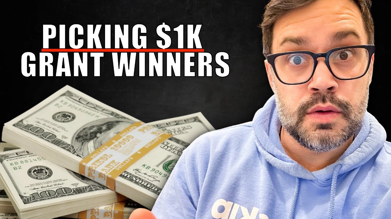 Picking $1,000 Grant Winners LIVE! - YouTube