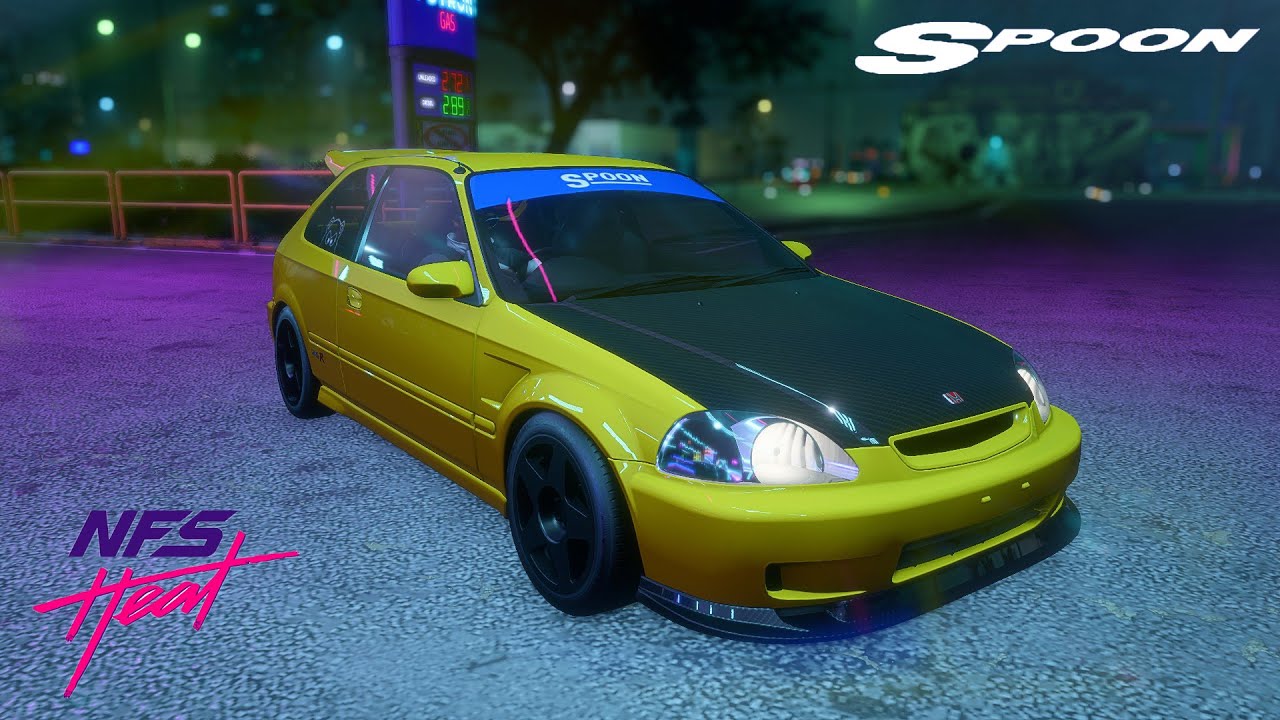 NFS HEAT - CIVIC EK9 SPOON [ Thrustmaster T150 ] - YouTube