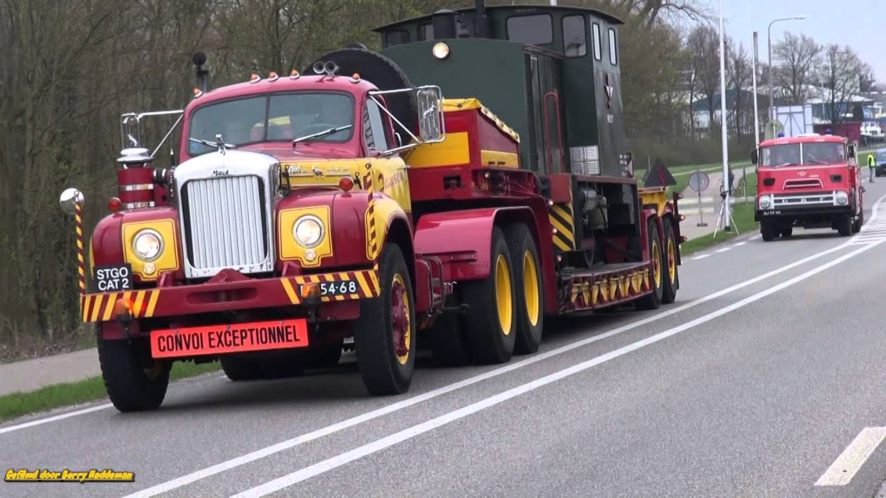 Oldtimer Trucks toerrit by Elburg - Oldtimer truck Tourrit 2015 - YouTube
