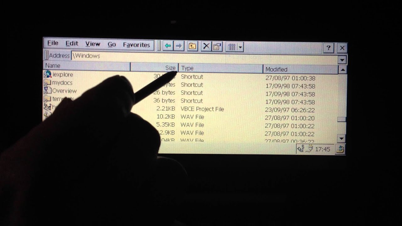 Windows CE 2.0 Desktop and Windows Explorer (2/2) - YouTube