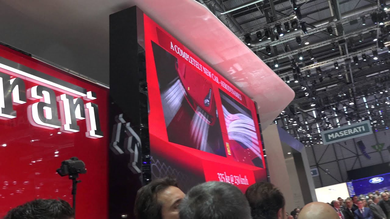 [4k] Press Conference Ferrari 488 GTB with Ferrari CEO Amedeo Felisa ...