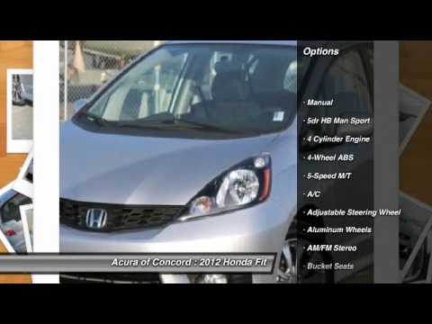 2012 Honda Fit Concord CA P1890 - YouTube