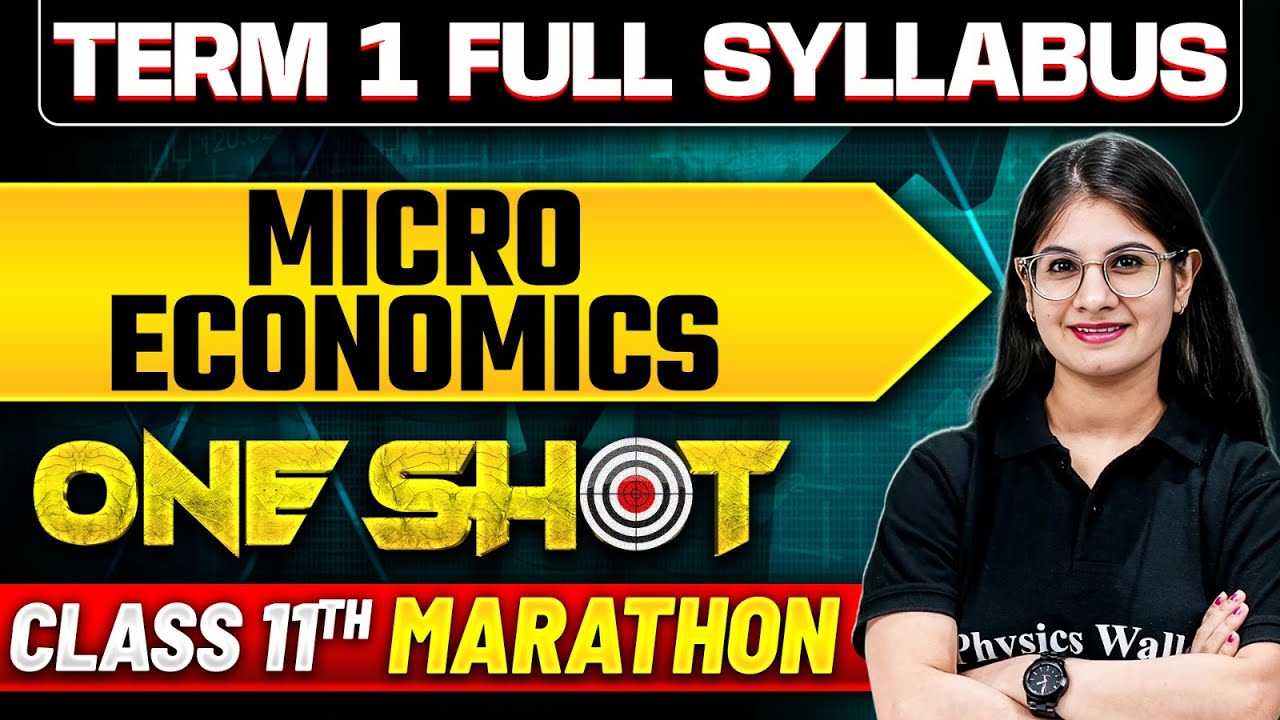 Class 11 Term - 1 Complete MICRO ECONOMICS in ONE SHOT ⚡ | Marathon ...