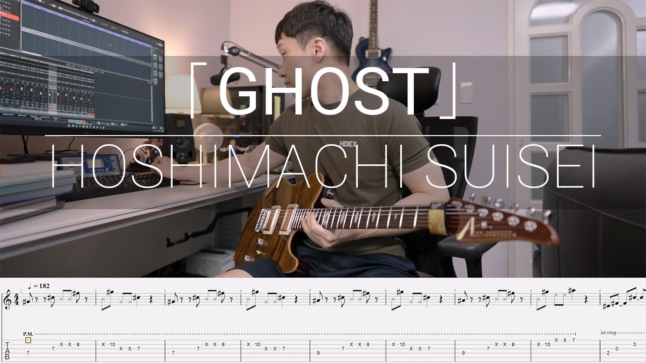 [TAB] 星街すいせい (Hoshimachi Suisei) / GHOST (Guitar Cover) - YouTube