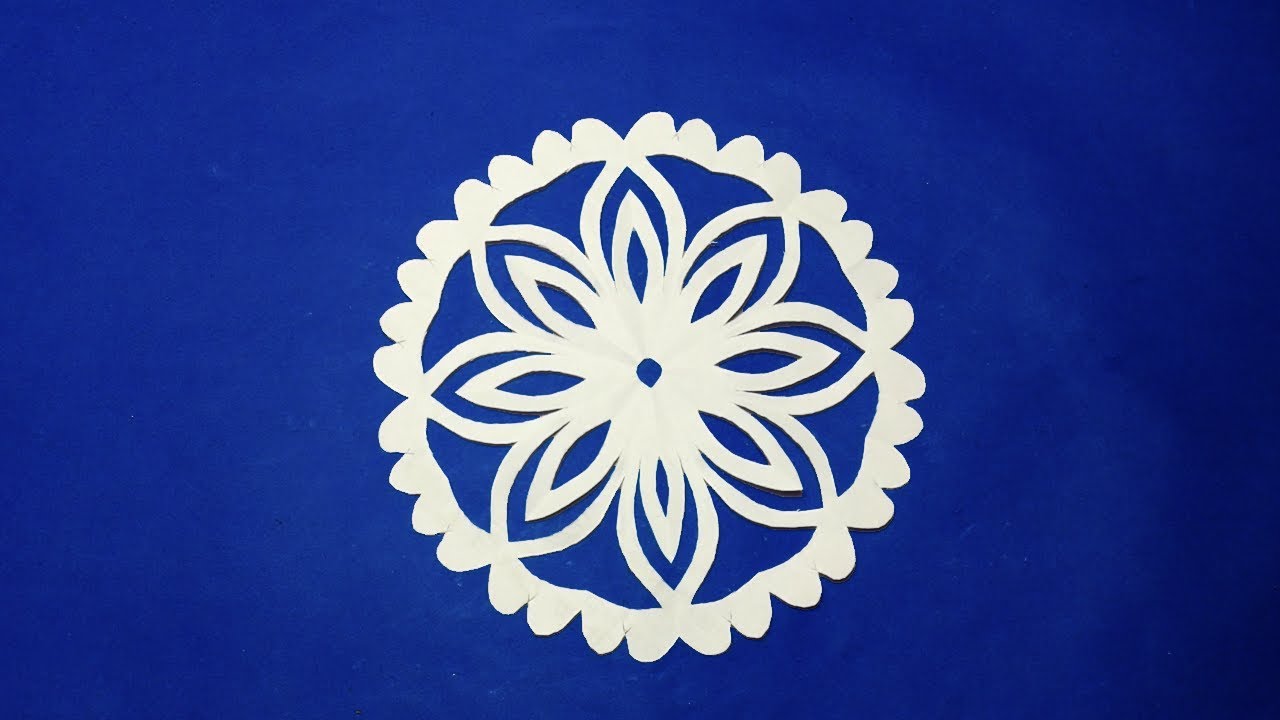 paper cutting flower-How to make paper cutting design for decoration ...