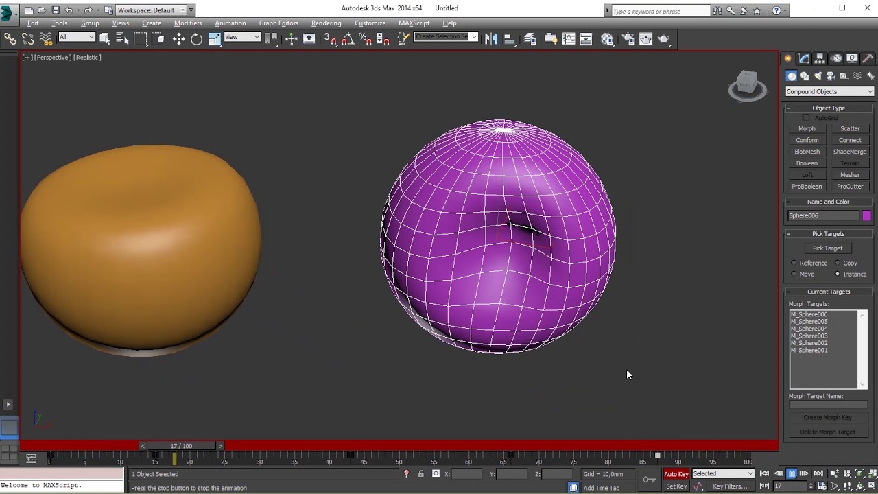 3D max dersleri 20 ci ders Compound Objects - YouTube