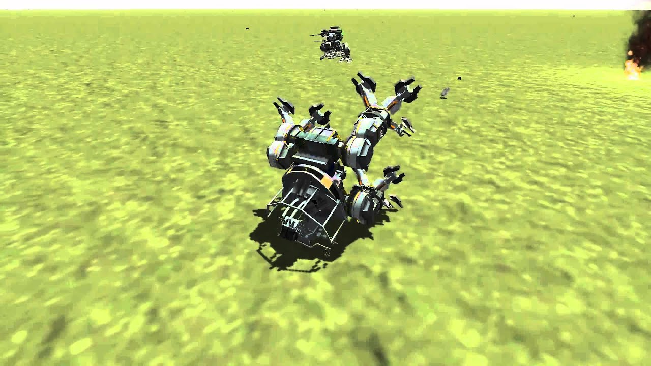 KSP - Mech Program Season 2 - 3 way Guadra Walker Battle - YouTube