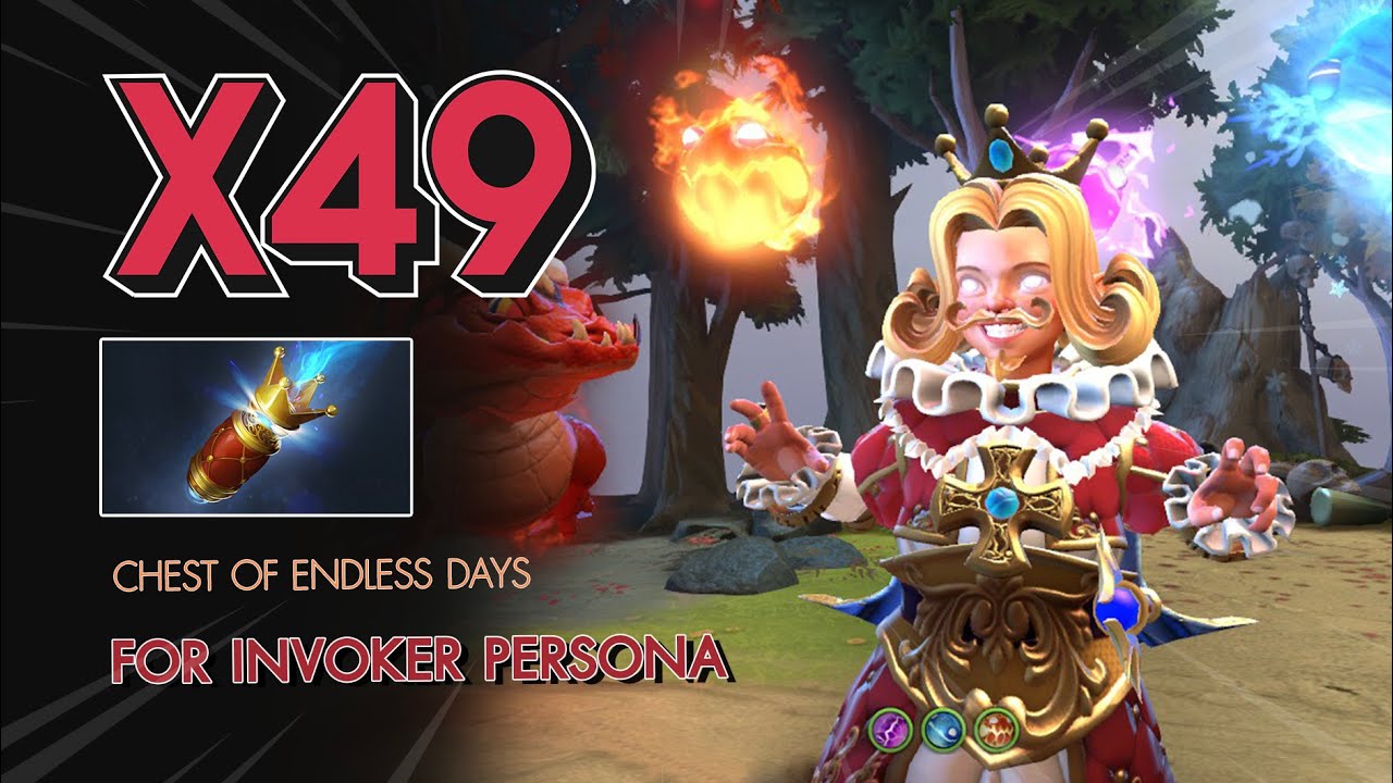 DOTA2 - Opening x49 Chest of Endless Days (Invoker persona,hoodwink ...