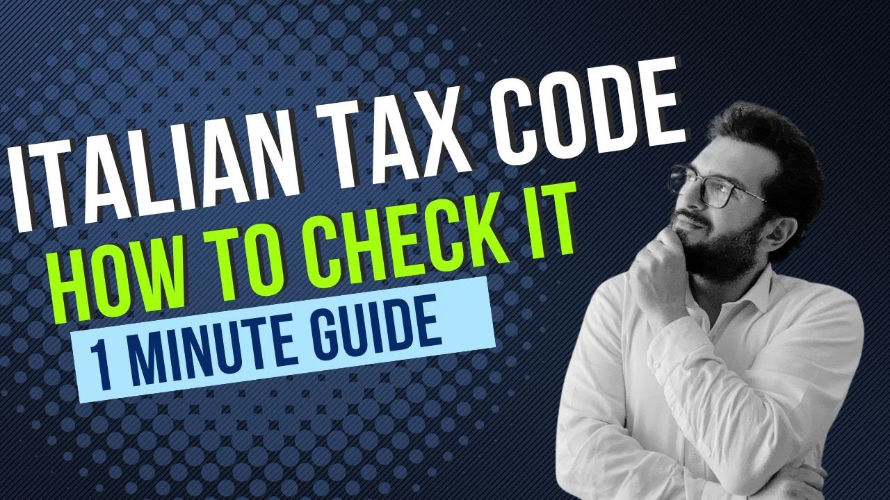 How to Check the Italian Tax Code (Codice Fiscale) - YouTube