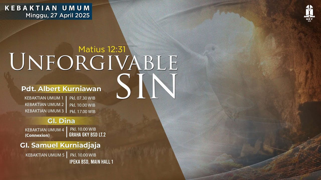 Kebaktian Umum 2, GKY BSD, 27 April 2025 - YouTube