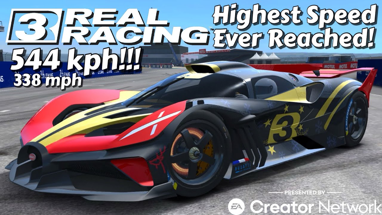 NEW WORLD Top Speed Record!! • Bugatti Bolide Fastest • Real Racing 3 ...