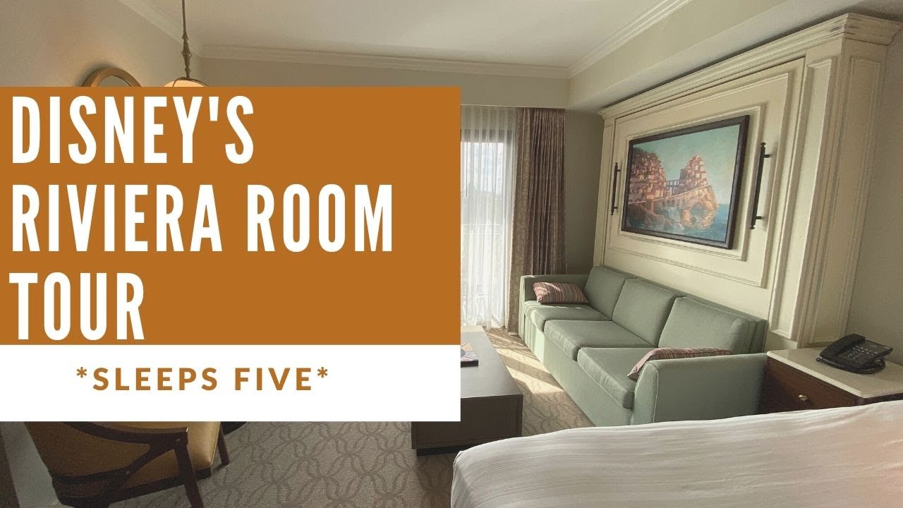 Disney's Riviera Resort Deluxe Studio Room Tour - Sleeps Five (adults ...