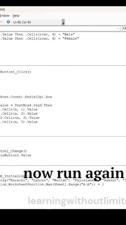 Search Data in EXCEL VBA USERFORM #ytshorts #youtubeshorts #exceltipsandtricks #viral #trending ...