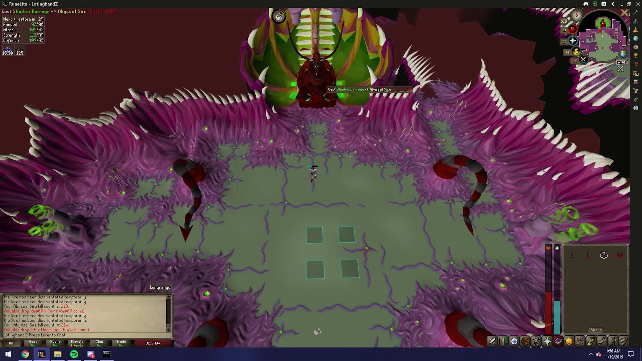 OSRS Abyssal Sire kill with Ornate Pool - YouTube