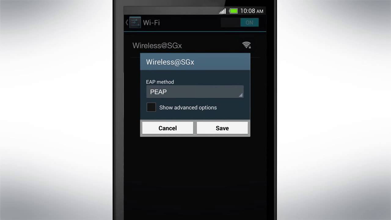 Wireless@SG setup guide for Android devices - YouTube