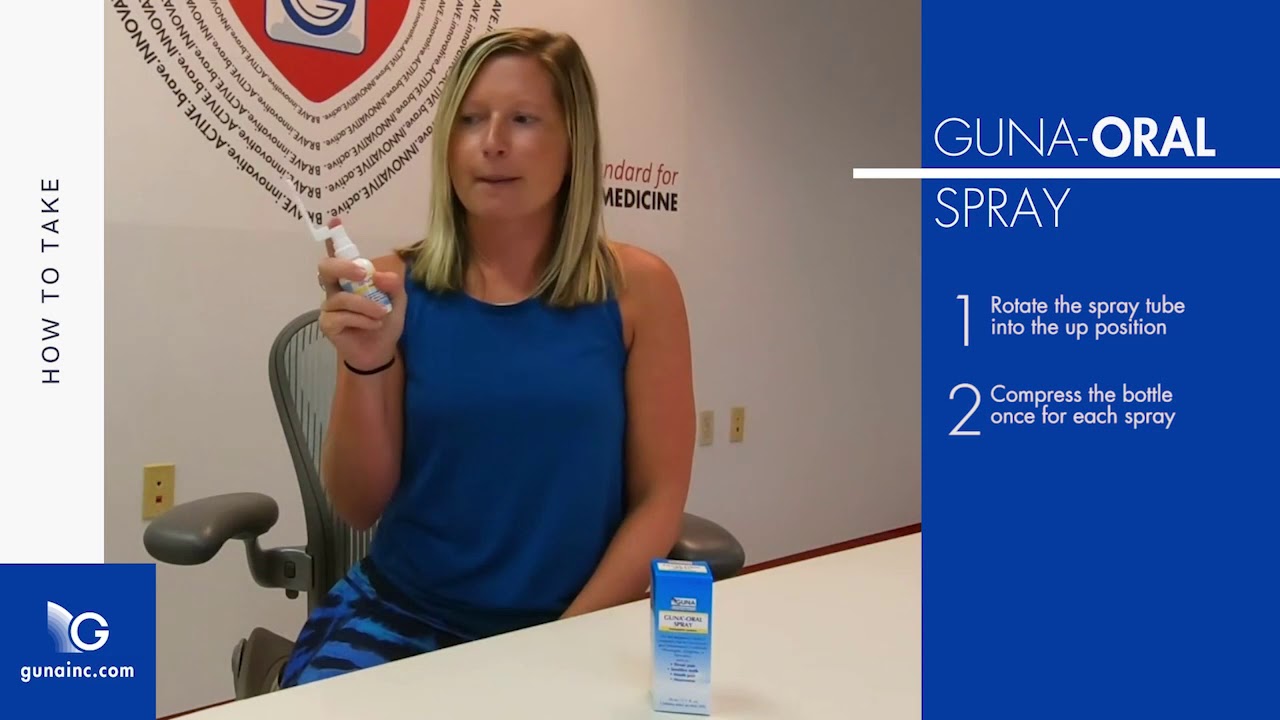 How to use Guna Oral Spray - YouTube