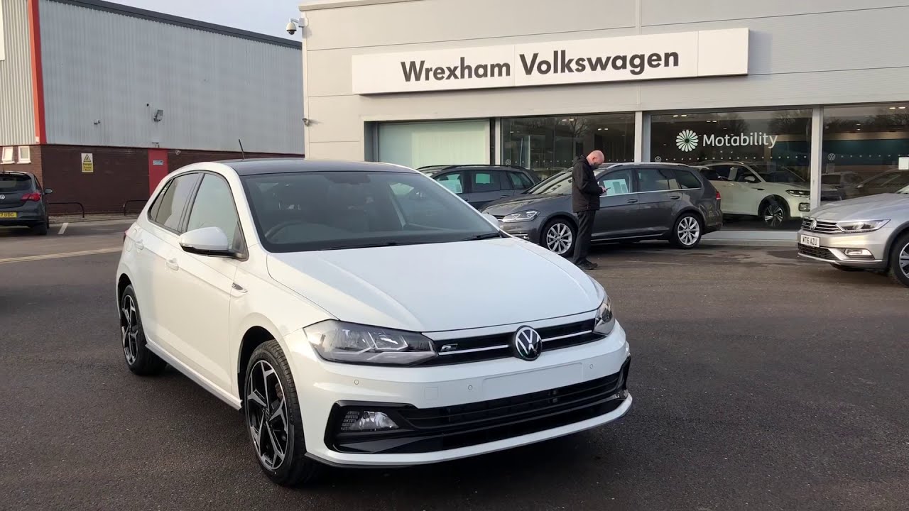 Volkswagen Polo 1.0TSI R-Line Pure White New Car | Wrexham Volkswagen ...