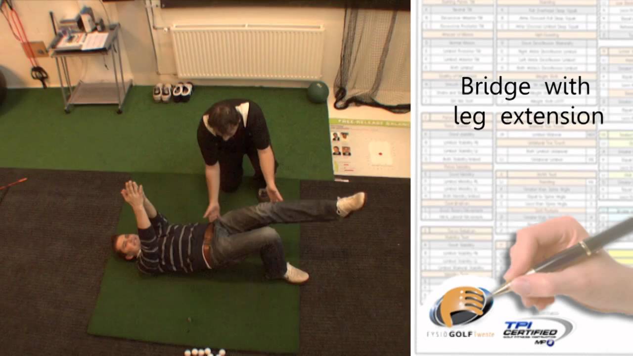 bridge with leg extension - YouTube