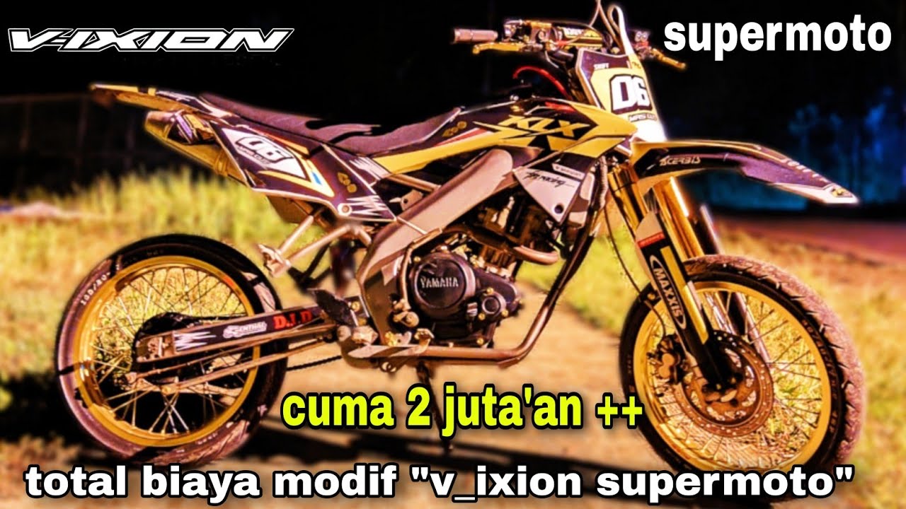 BIAYA MODIFIKASI VIXION SUPERMOTO LOW BUDGET, MURAH, SIMPEL, KEREN # ...