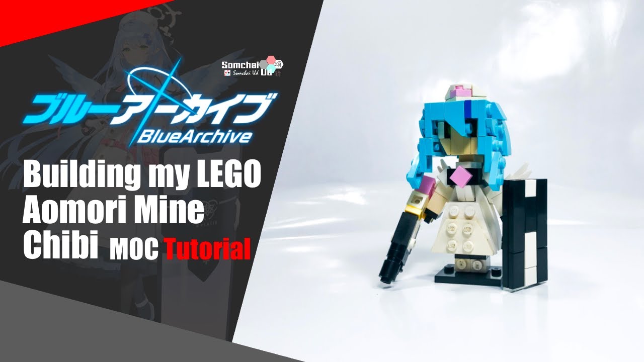 LEGO Blue Archive Aomori Mine Chibi MOC Tutorial | Somchai Ud - YouTube