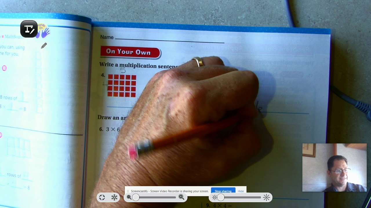 3rd grade GO Math-Lesson 3.5 Model with Arrays pages 119-122 - YouTube