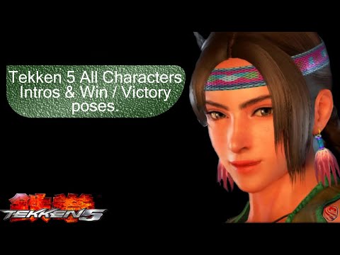 Tekken 5: All Intros & Win Poses of All Characters | ps2 - YouTube