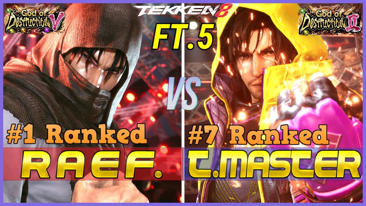 T8 FT 5 Set! RAEF (#1 Ranked Jin) Vs TEKKEN MASTER (#7 Ranked Clive ...
