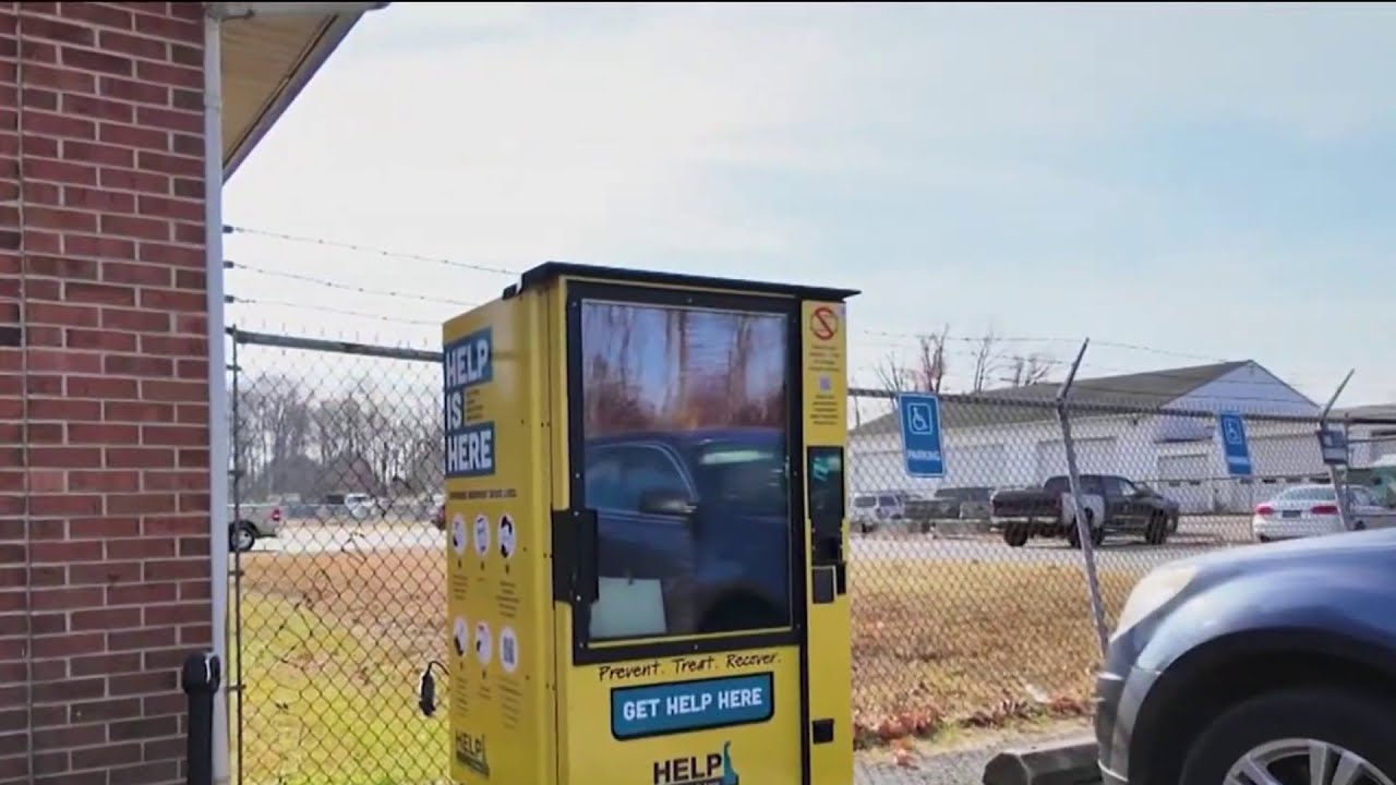 Vending machines with life-saving items placed in Wilmington - YouTube
