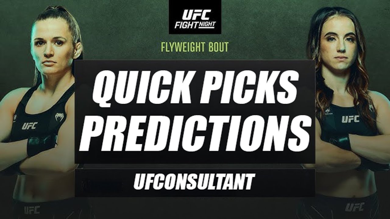 UFC Vegas 107: Blanchfield vs Barber - Quick Picks & Predictions - YouTube