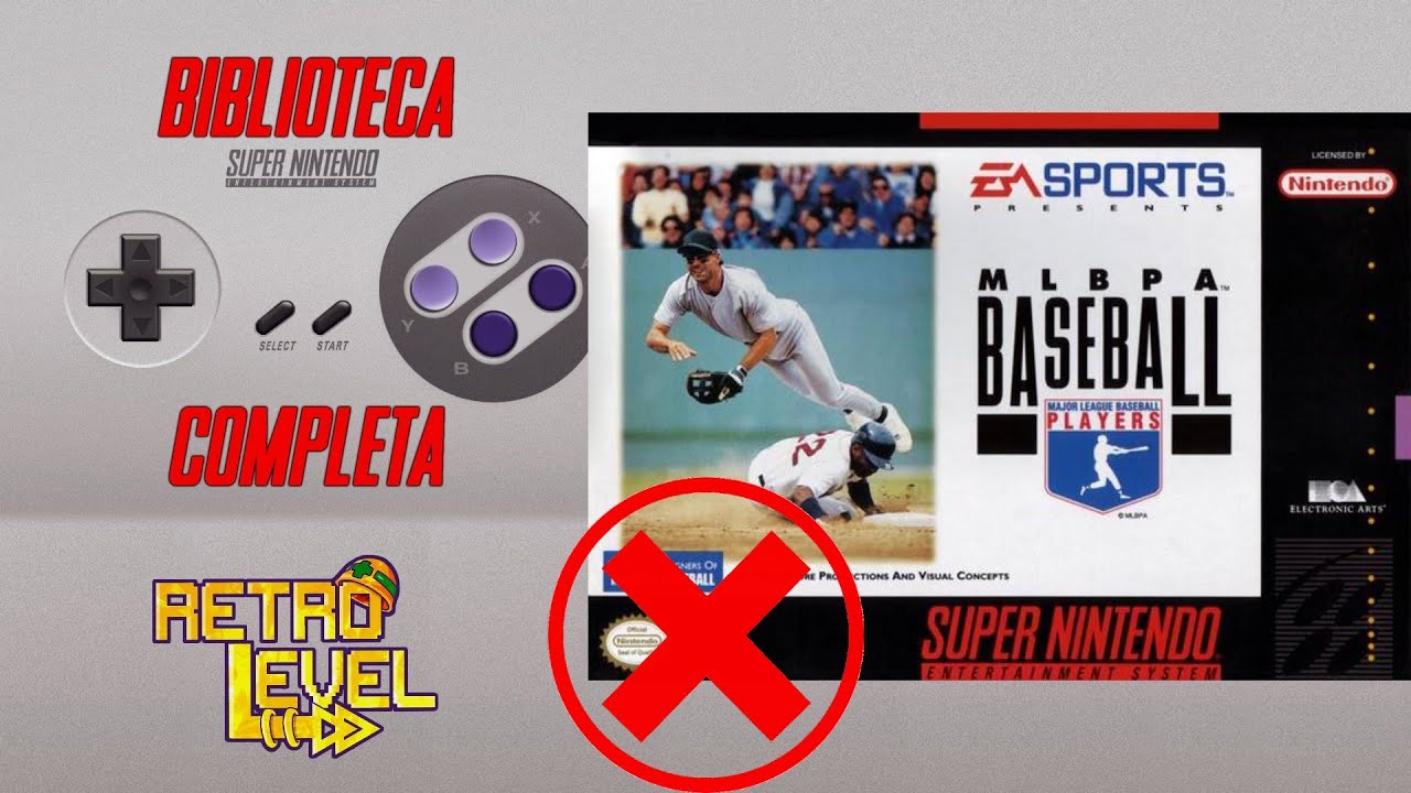 MLBPA Baseball Fighting Baseball Biblioteca COMPLETA do Super Nintendo ...